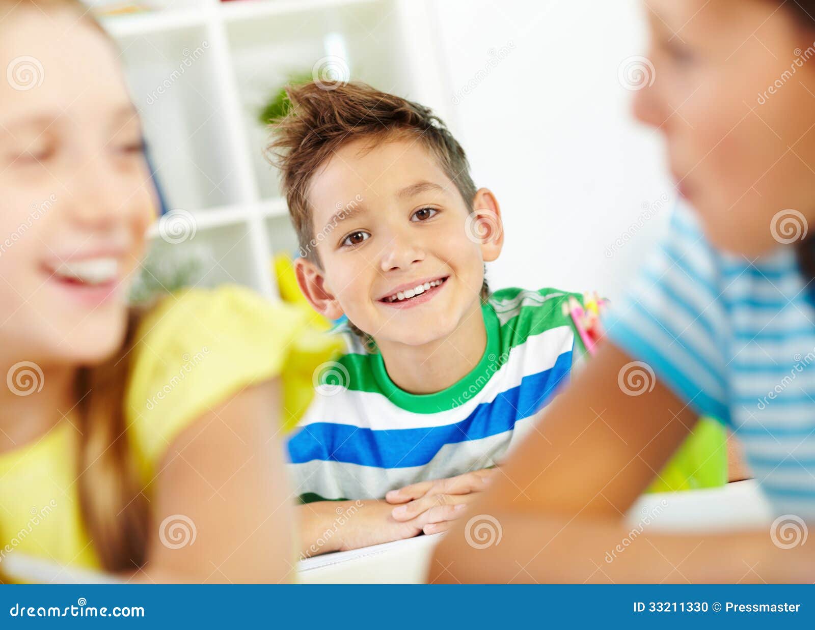 Happy pupil stock photo. Image of child, learner, looking - 33211330