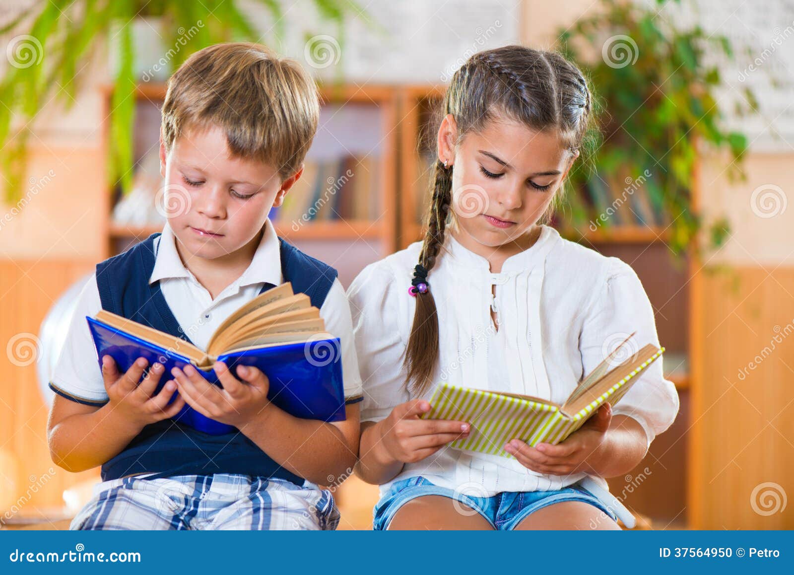 Happy pupils at school stock photo. Image of funny, learning - 37564950