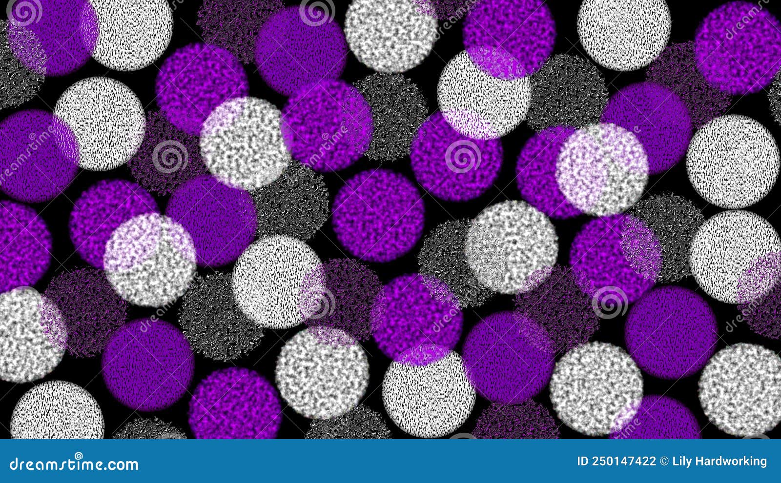 Happy Purple. Purple, White and Gray Circles of Different Textures ...
