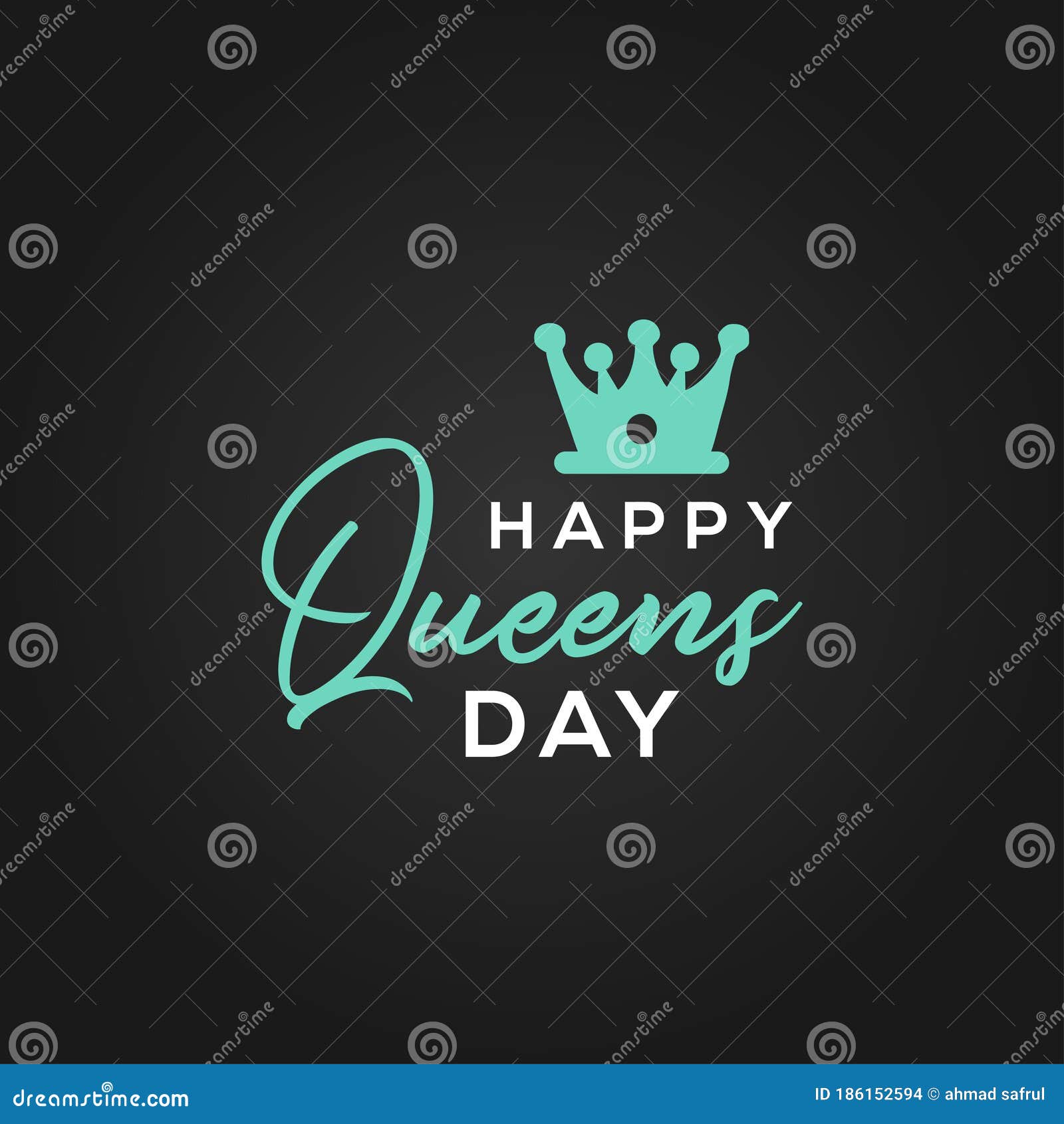 Happy Queens Day Vector Design Illustration Stock Vector - Illustration ...