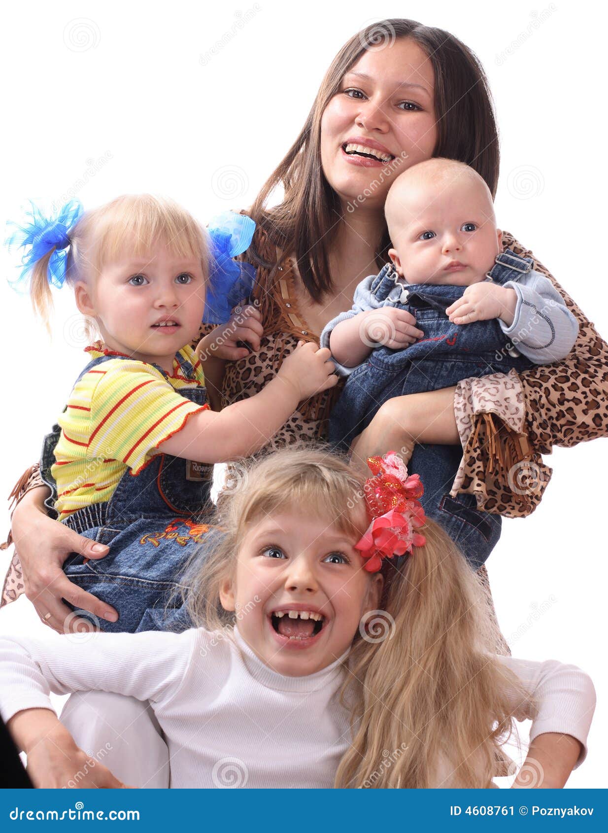 Happy quiverful stock image. Image of adult, beauty, brother - 4608761