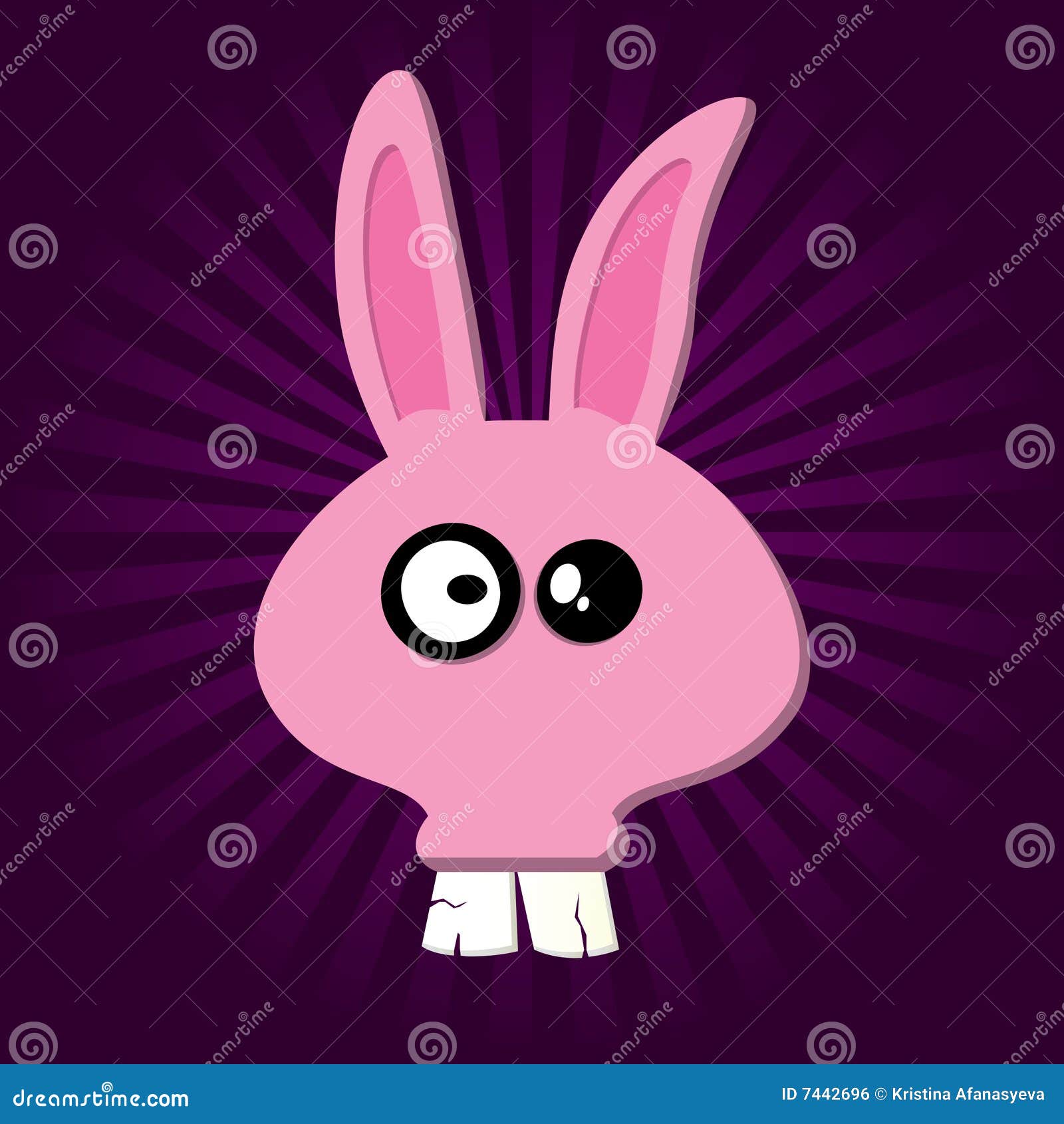 Happy Rabbit Cartoon Vector Illustration | CartoonDealer.com #45750206