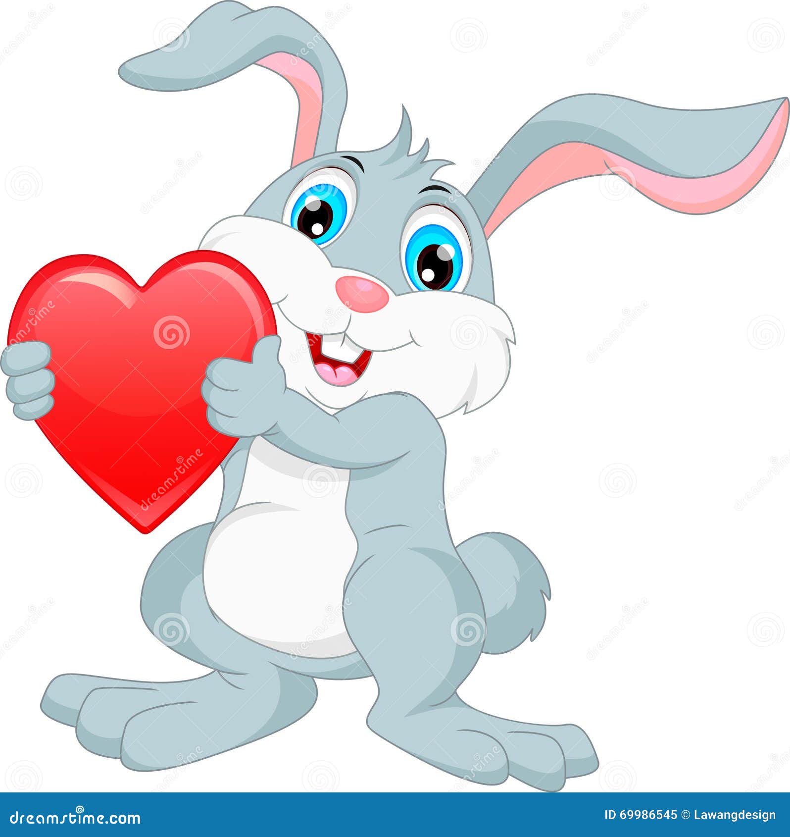 Happy rabbit cartoon stock vector. Illustration of holiday - 69986545