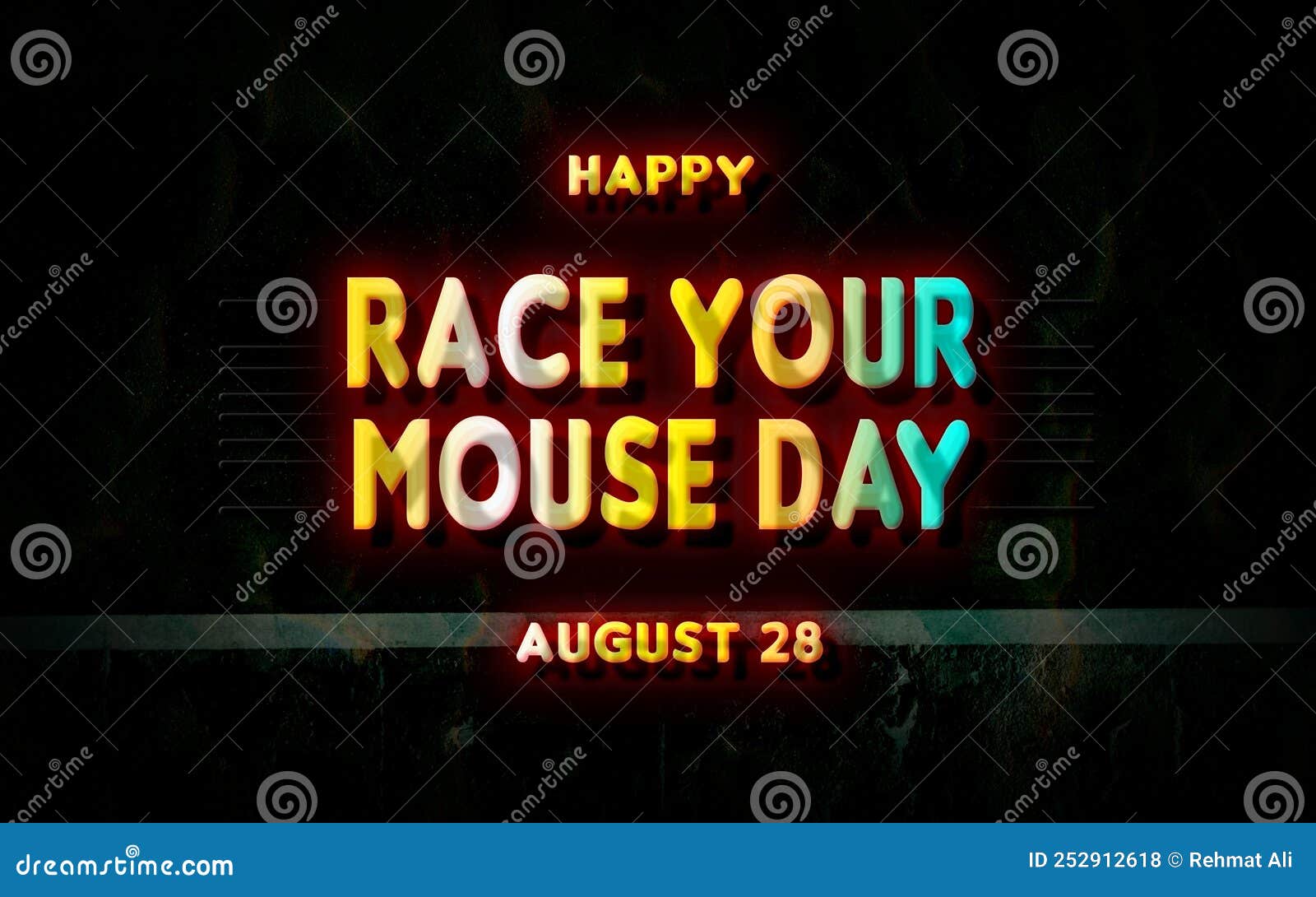 Happy Race Your Mouse Day, Holidays Month of August , Empty Space for ...