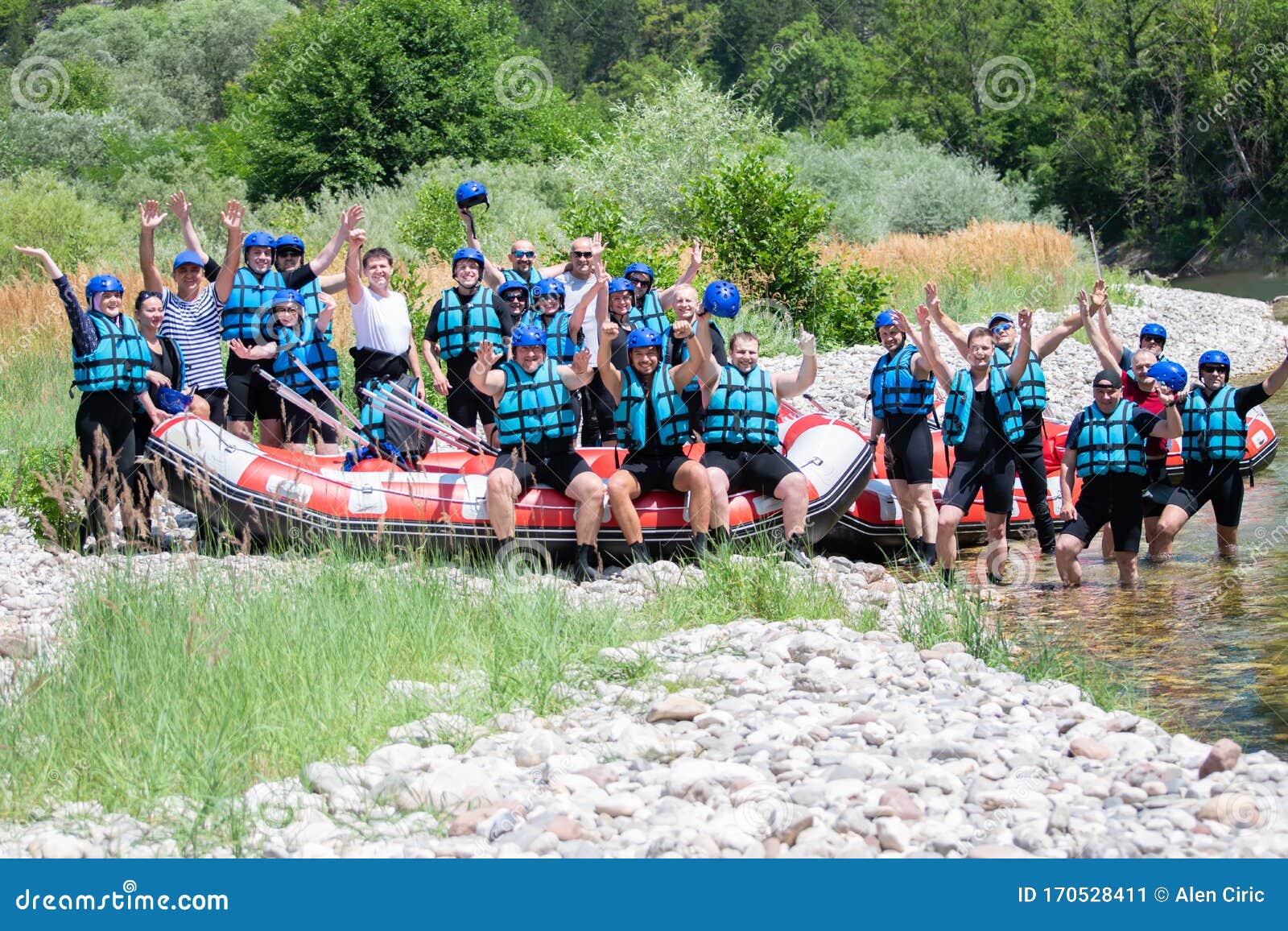 Rafting Team Stock Photo | CartoonDealer.com #1238022