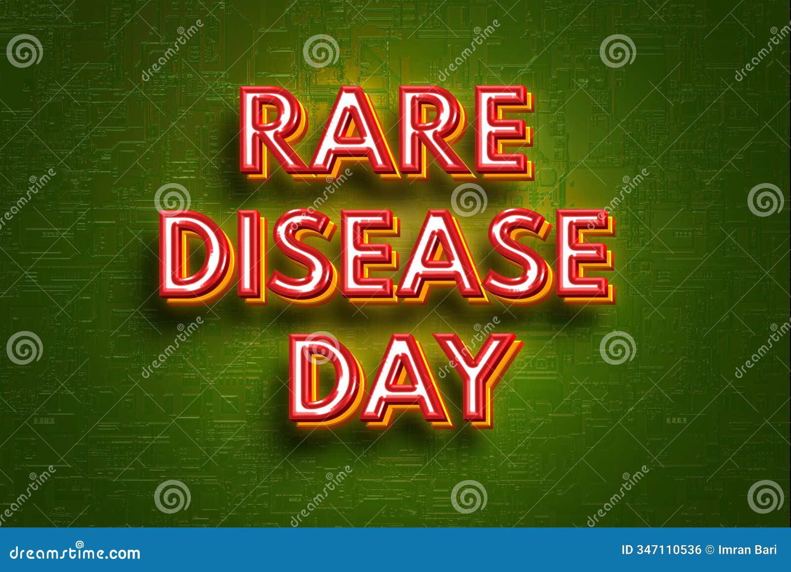 Happy Rare Disease Day with Text Effects, Stock Illustration ...