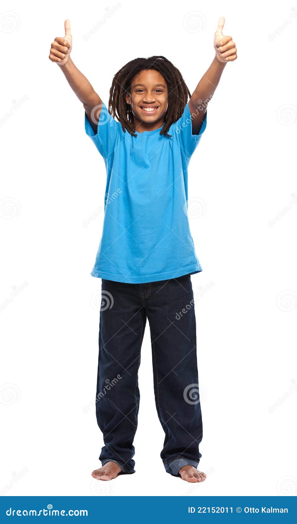 Happy Rasta Kid with Thumbs Up Stock Image - Image of adorable ...