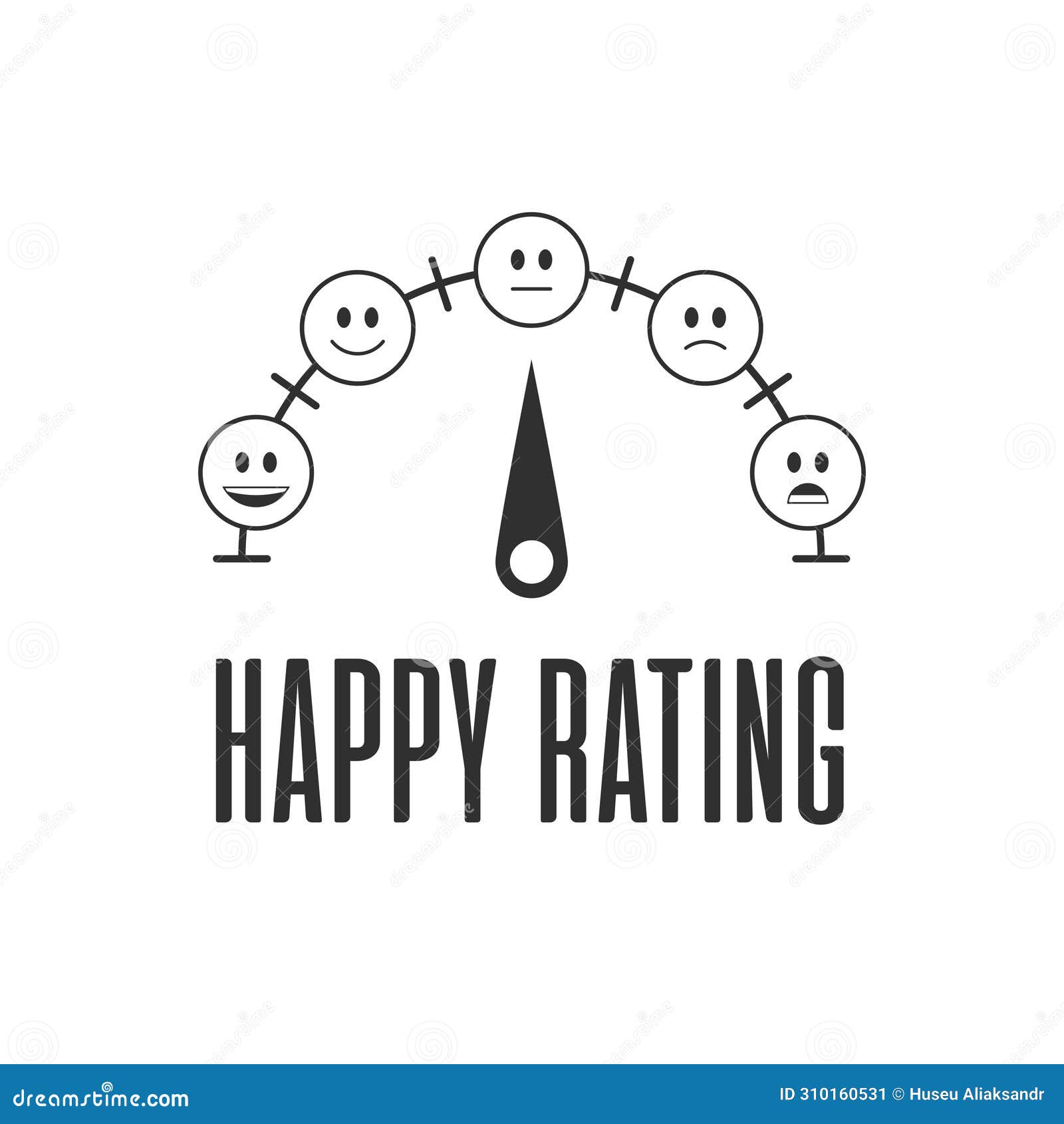 Happy rating vector stock vector. Illustration of feedback - 310160531