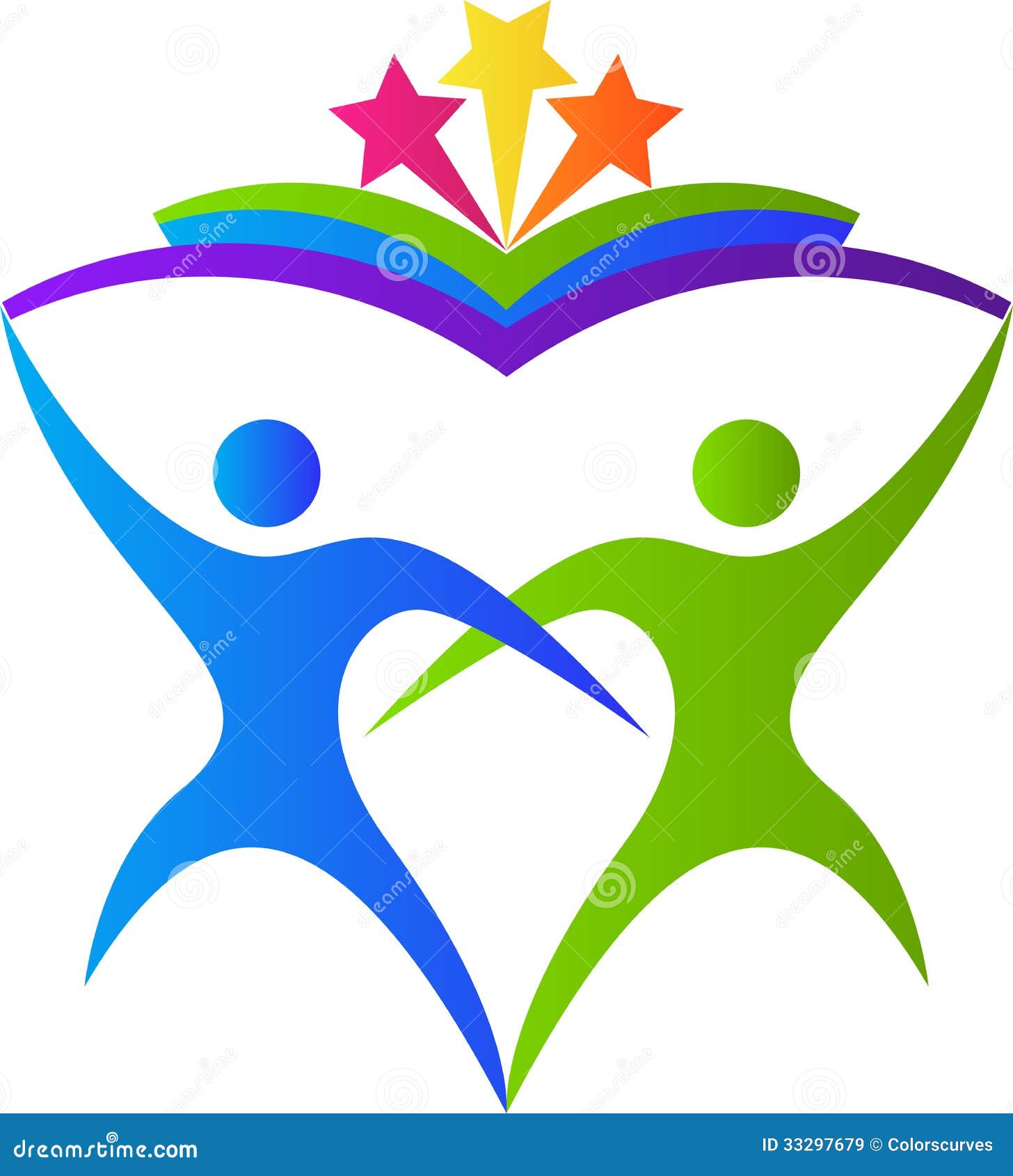 Happy readers stock vector. Illustration of hold, cartoon - 33297679