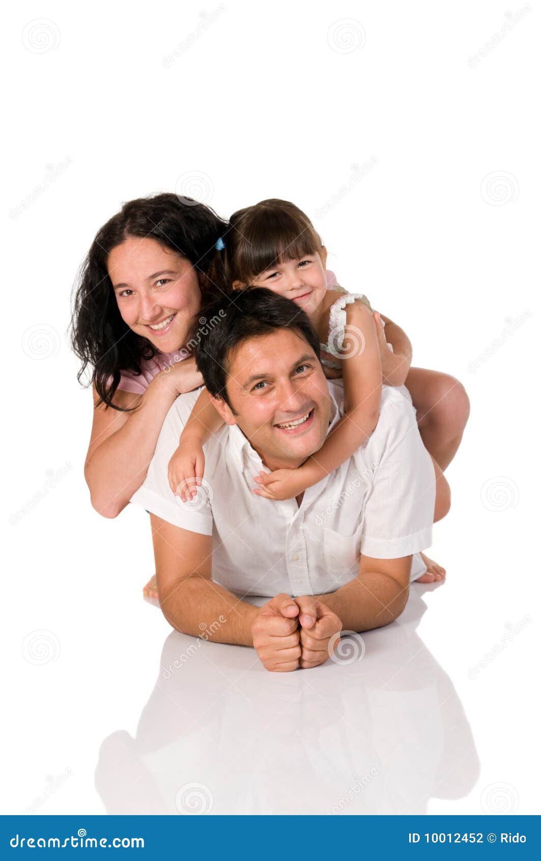 Happy real family stock photo. Image of female, mother - 10012452