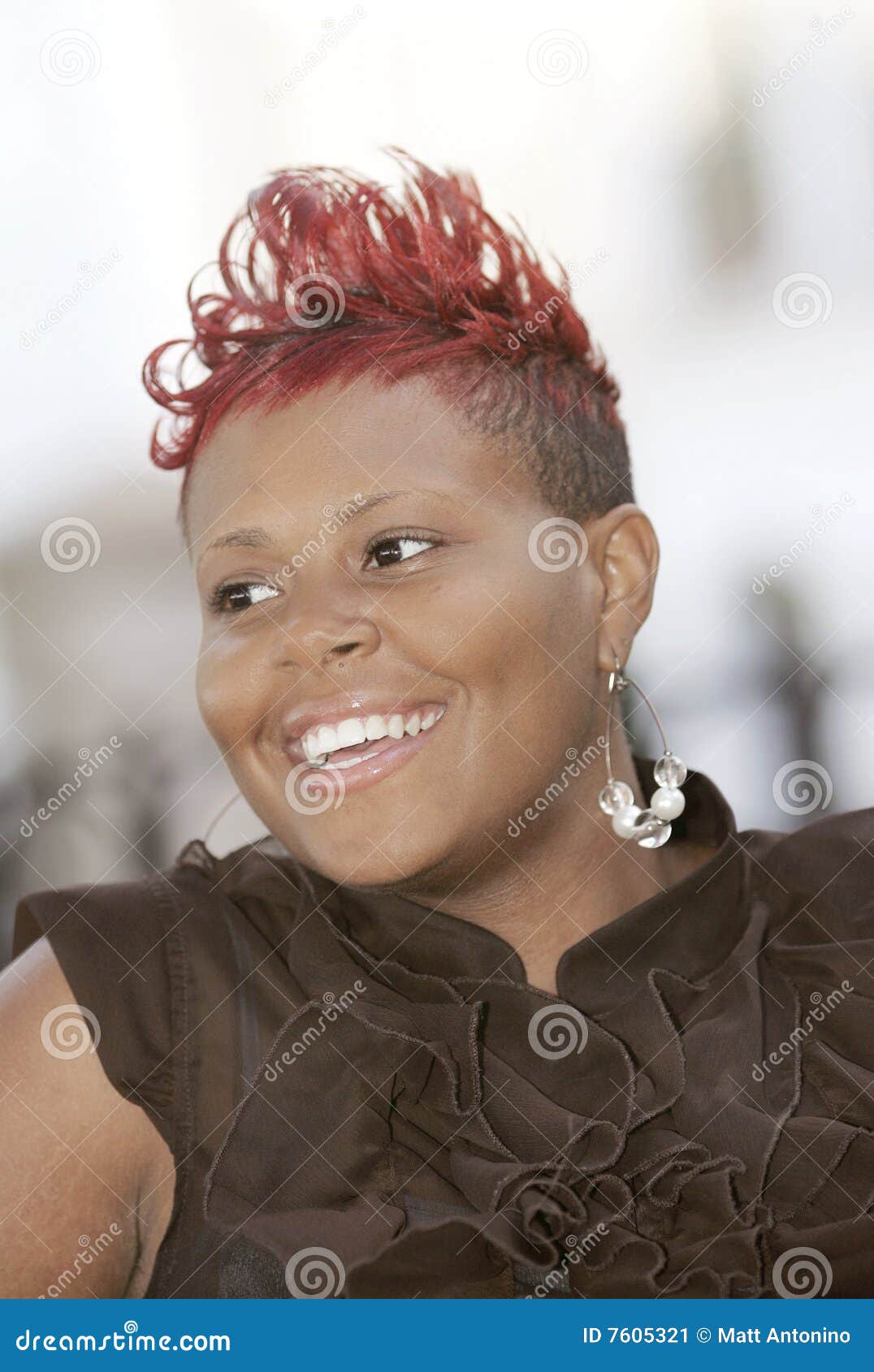 Happy red haired woman stock image. Image of hair, people - 7605321