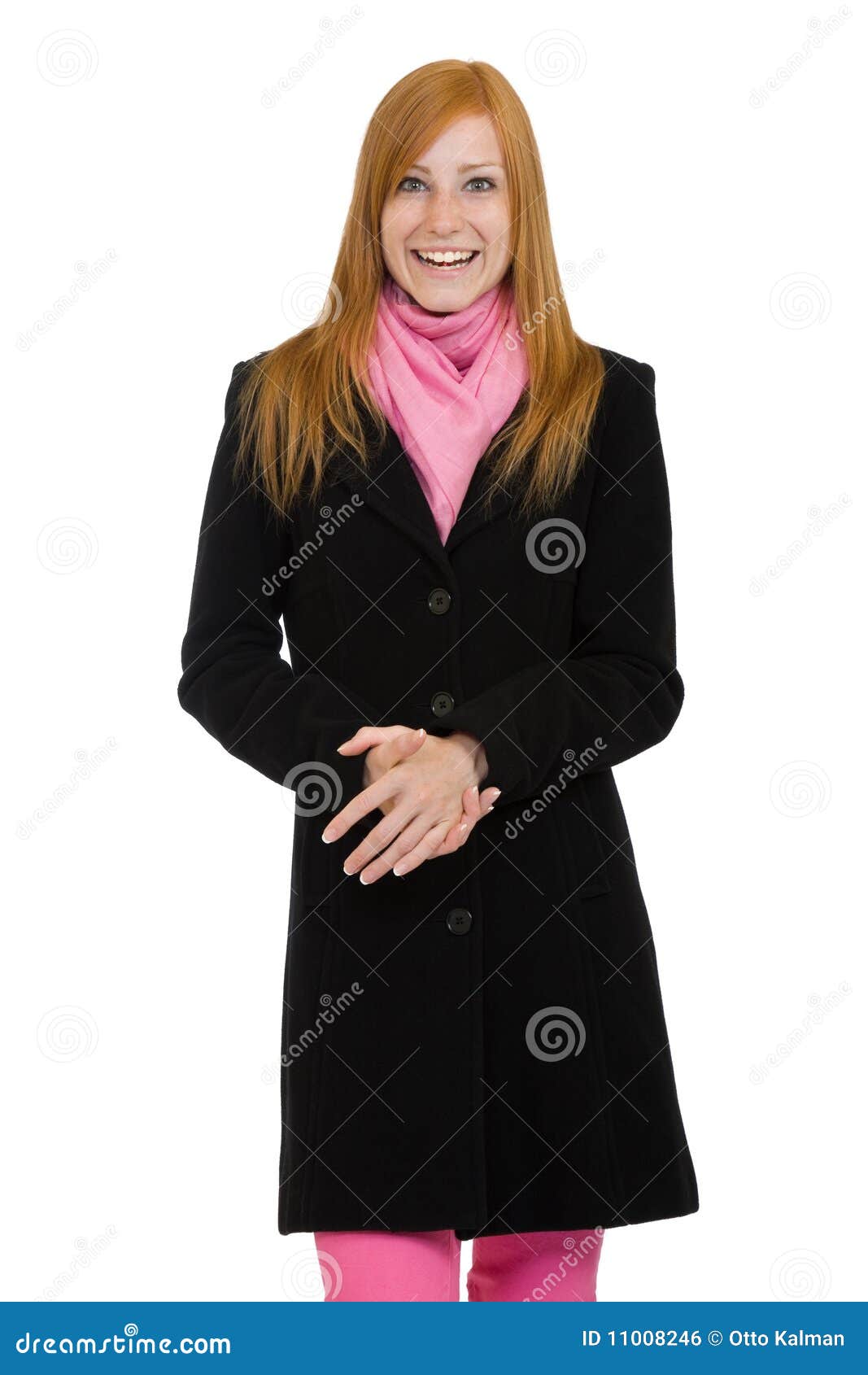 Happy Redhead Woman Portrait Stock Photo - Image of makeup, caucasian ...