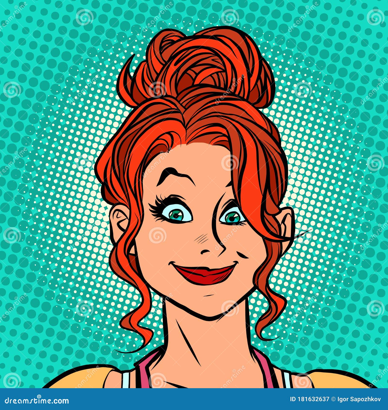 Redhead Woman And Sunglasses Stock Illustration 2887300