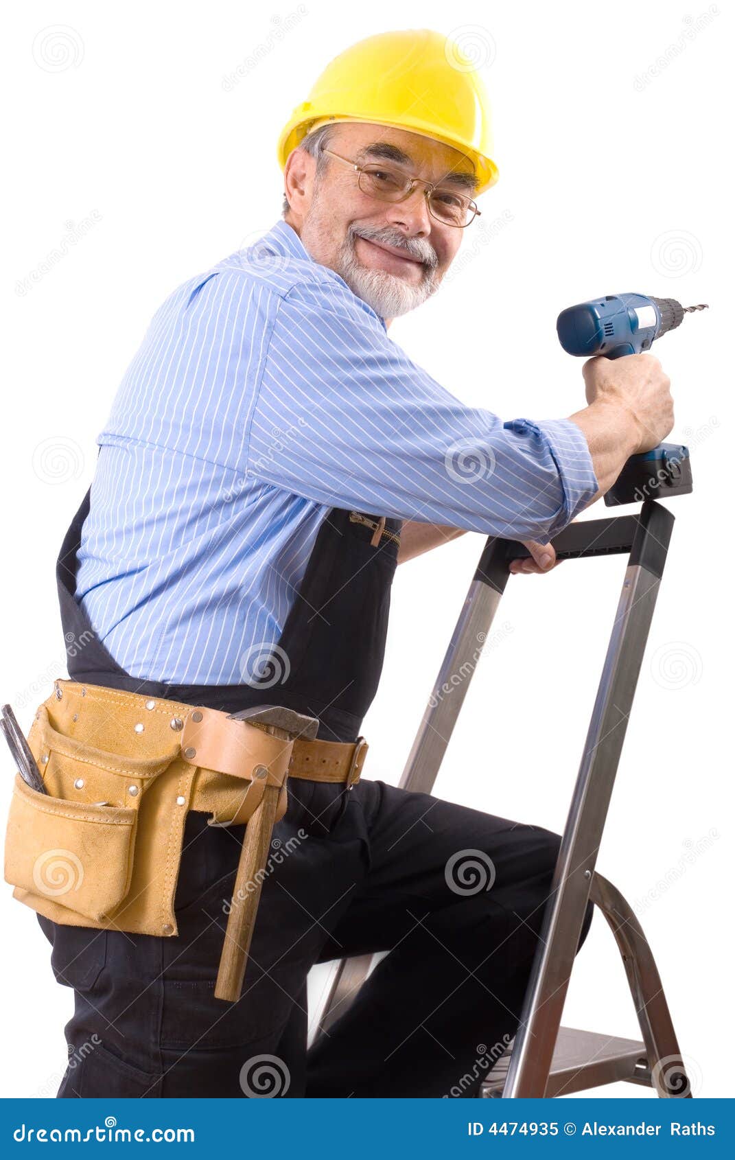 Happy repairman stock image. Image of industry, renovation - 4474935
