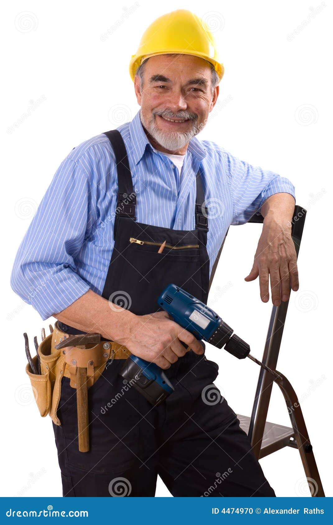 Happy repairman stock photo. Image of building, repair - 4474970