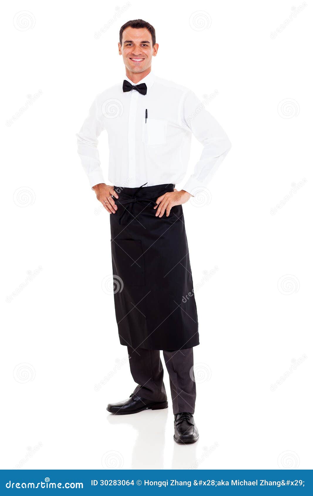 Restaurant waiter stock photo. Image of apron, dressed - 30283064