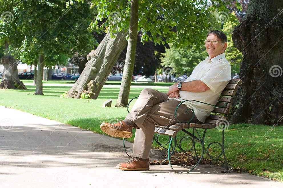 Happy retired man stock image. Image of citizen, time - 6096643