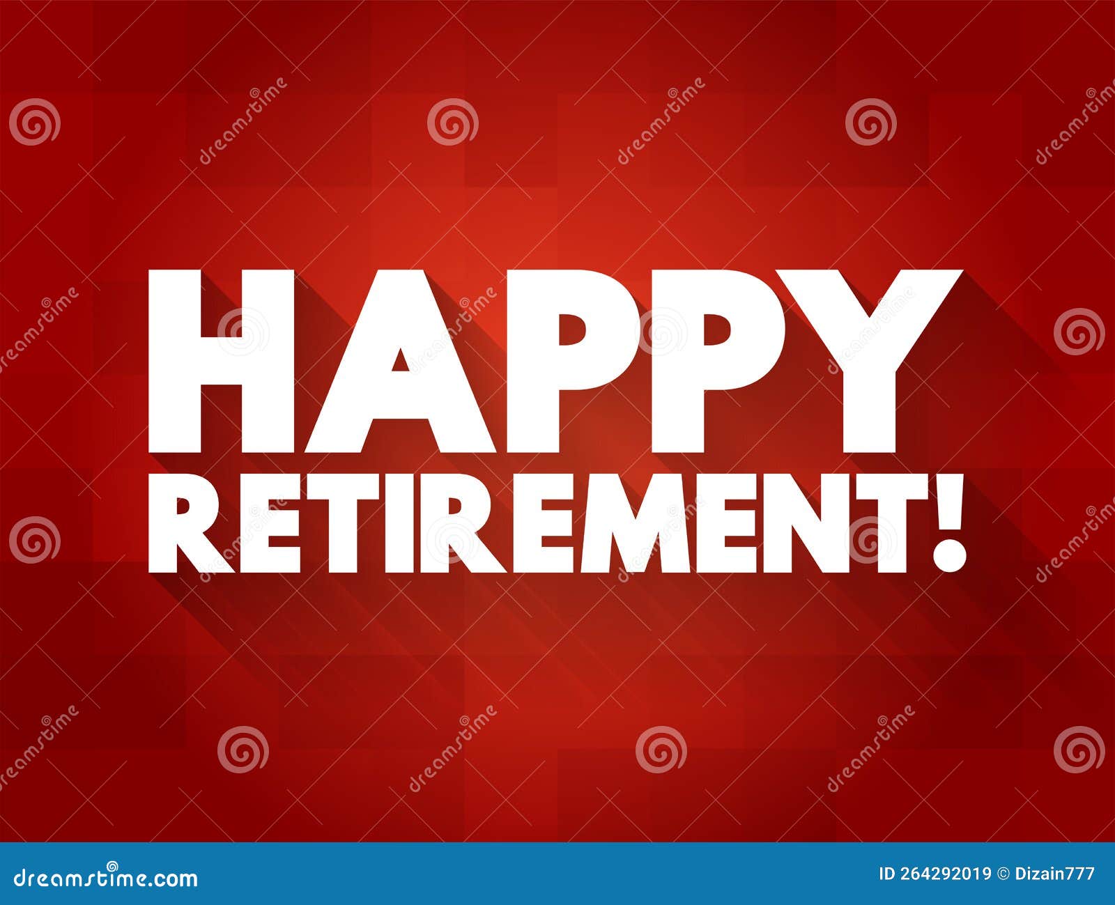 Happy Retirement Text Concept for Presentations and Reports Stock ...