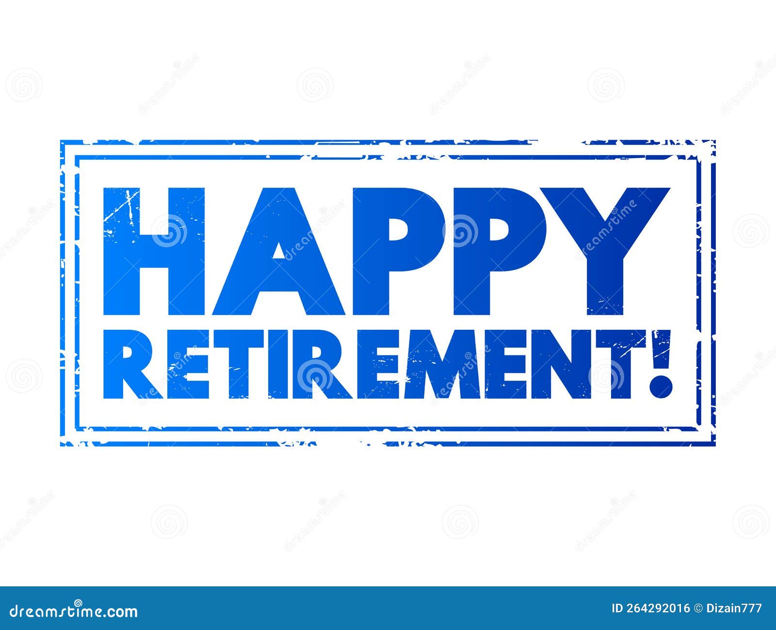 Happy Retirement Text Stamp Concept for Presentations and Reports Stock ...