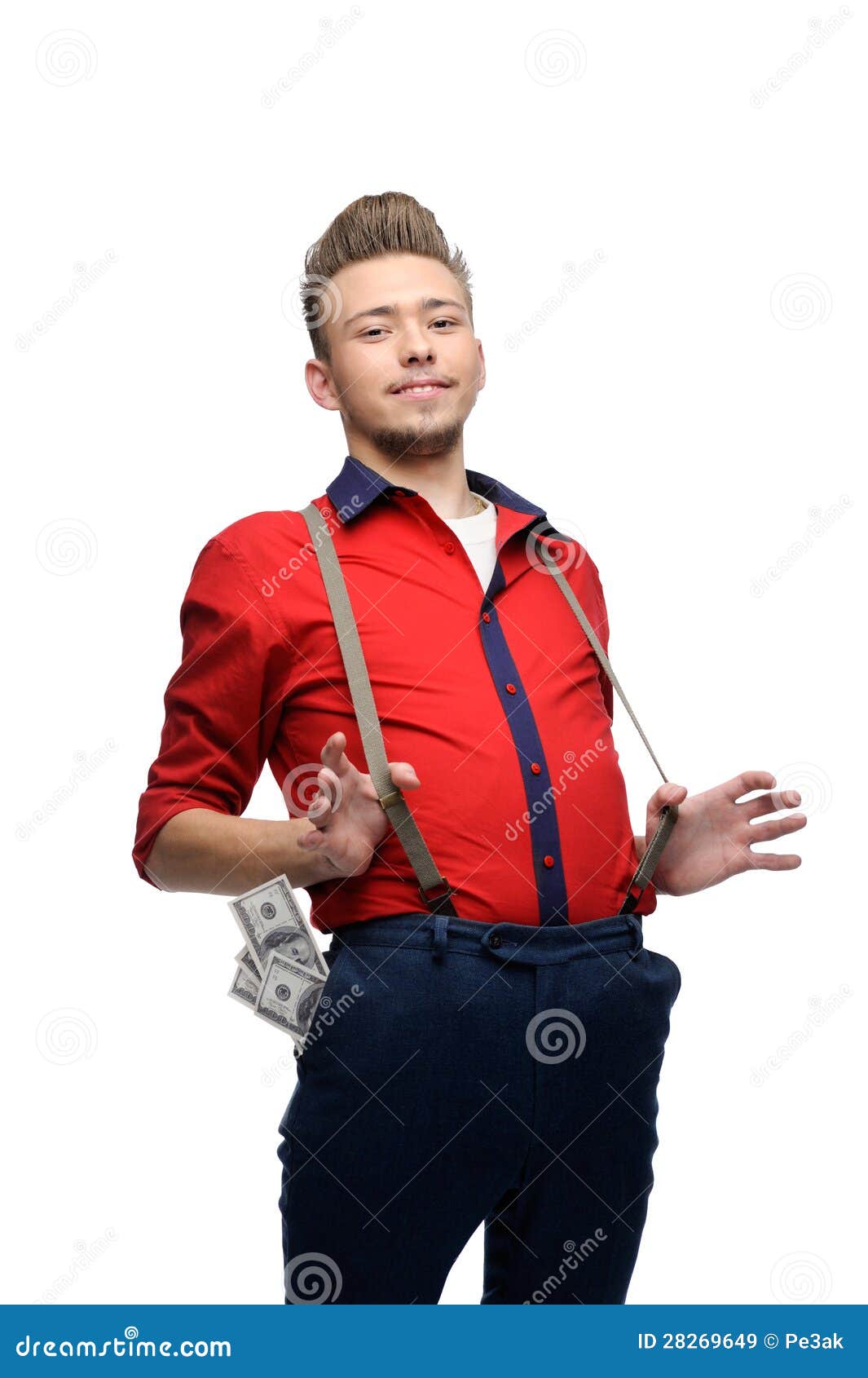 Happy retro man stock image. Image of comic, caucasian - 28269649