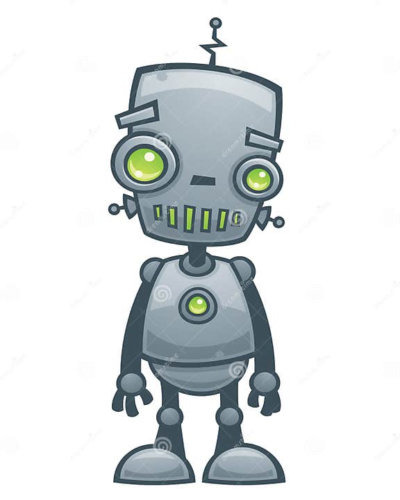 Happy Robot stock vector. Illustration of robot, android - 17825974