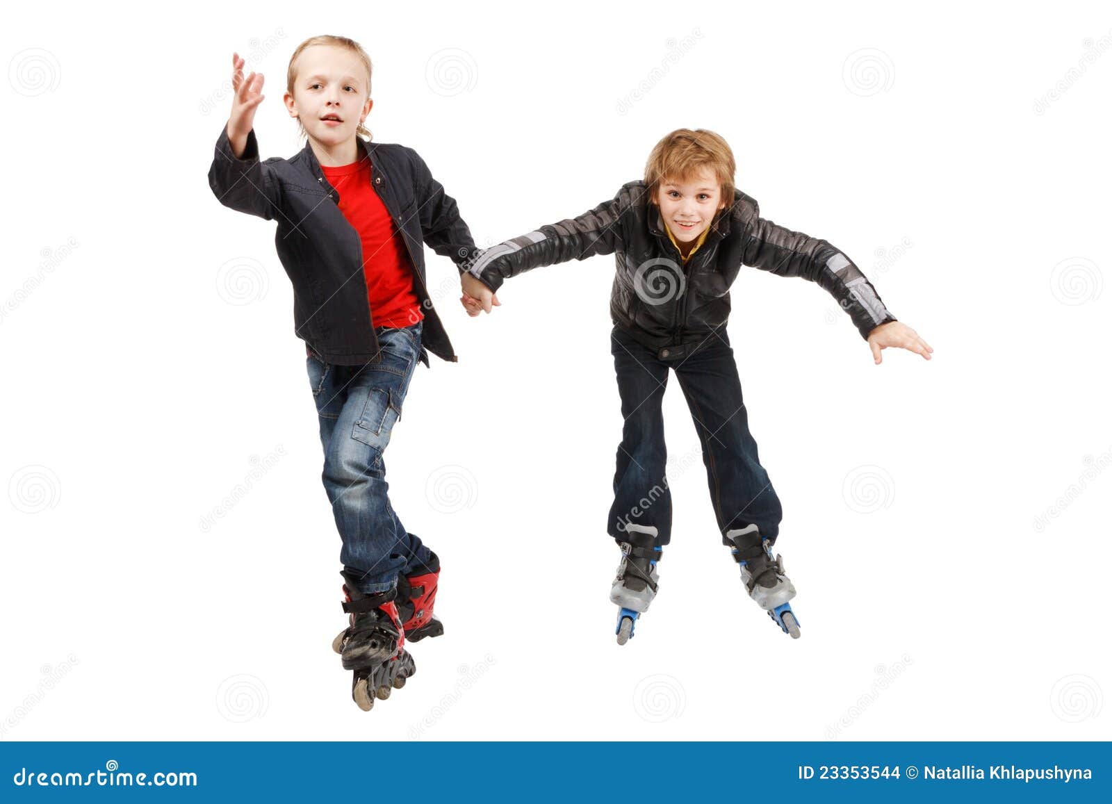 Happy roller boys stock photo. Image of blading, happy - 23353544