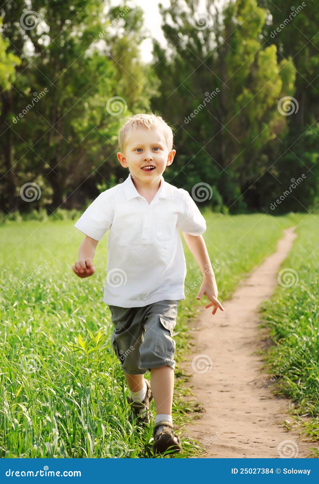 Happy running boy stock photo. Image of lifestyle, cute - 25027384