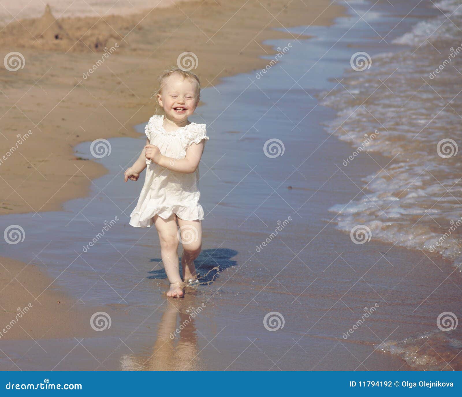 Happy running girl stock photo. Image of happy, holiday - 11794192