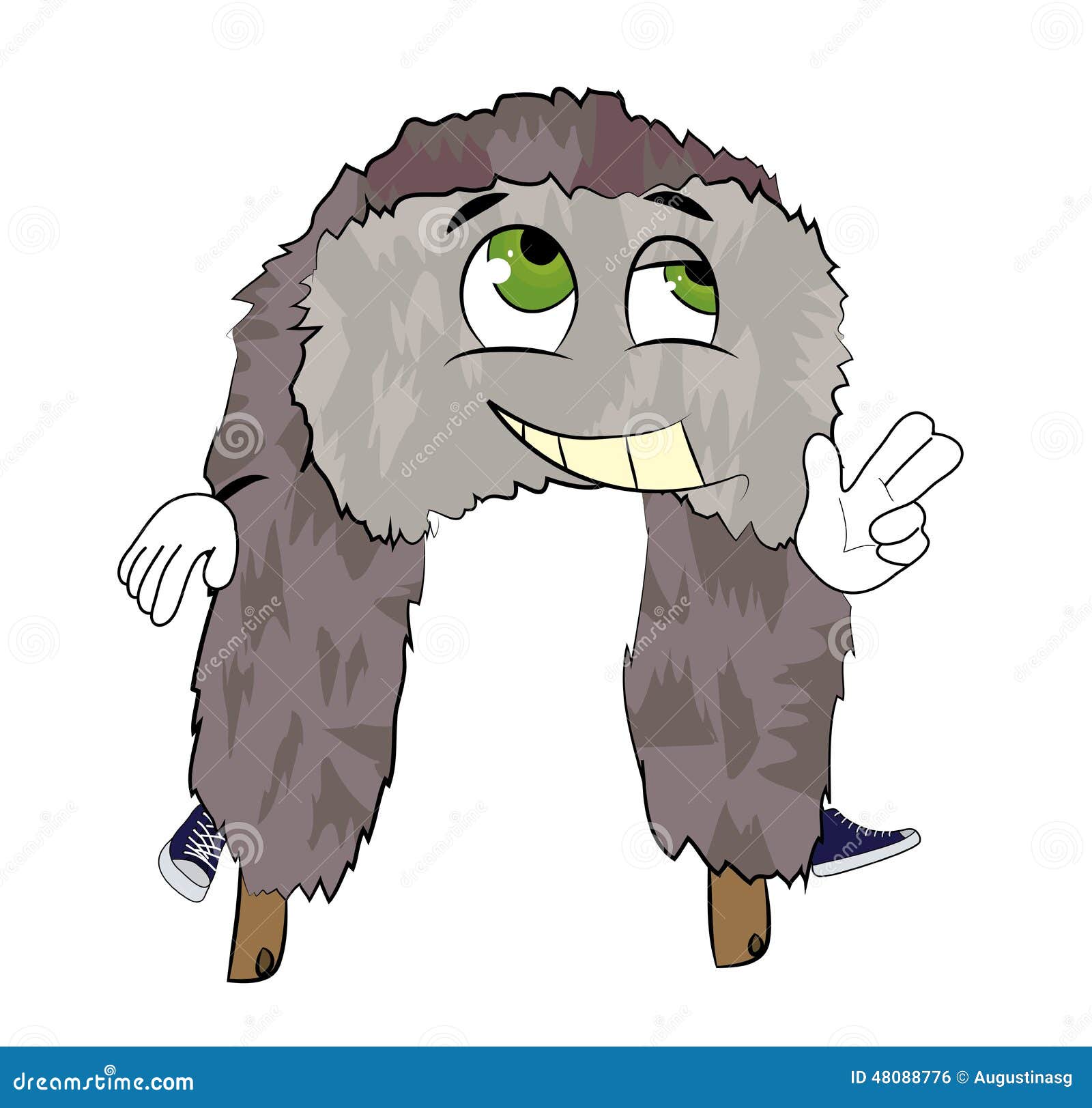 Happy Russian Fur Hat Cartoon Stock Illustration - Illustration of ...