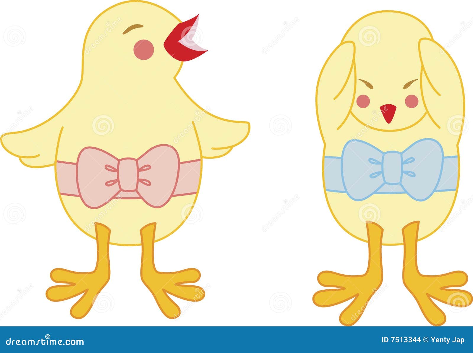 Happy & sad chick stock vector. Illustration of graphic - 7513344