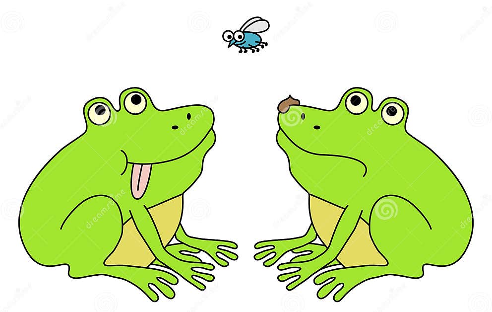 Happy and sad frog stock vector. Illustration of isolated - 18429988
