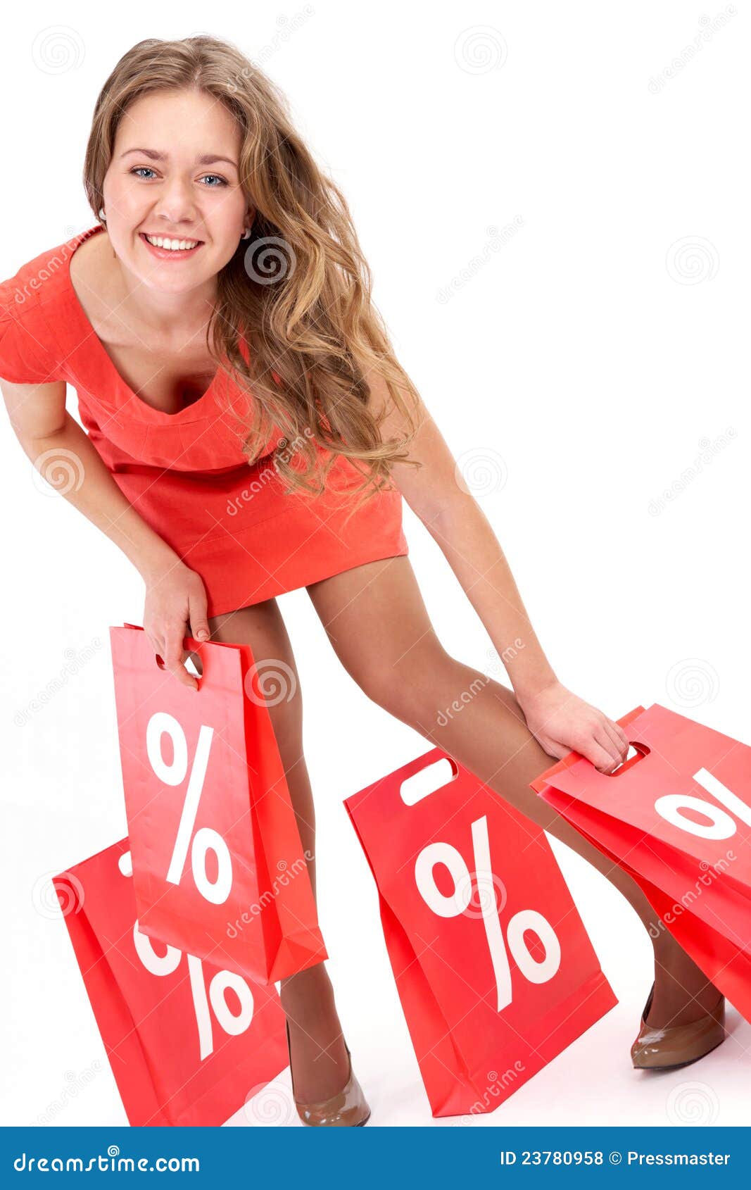 Happy sale stock photo. Image of consumer, happy, girl - 23780958