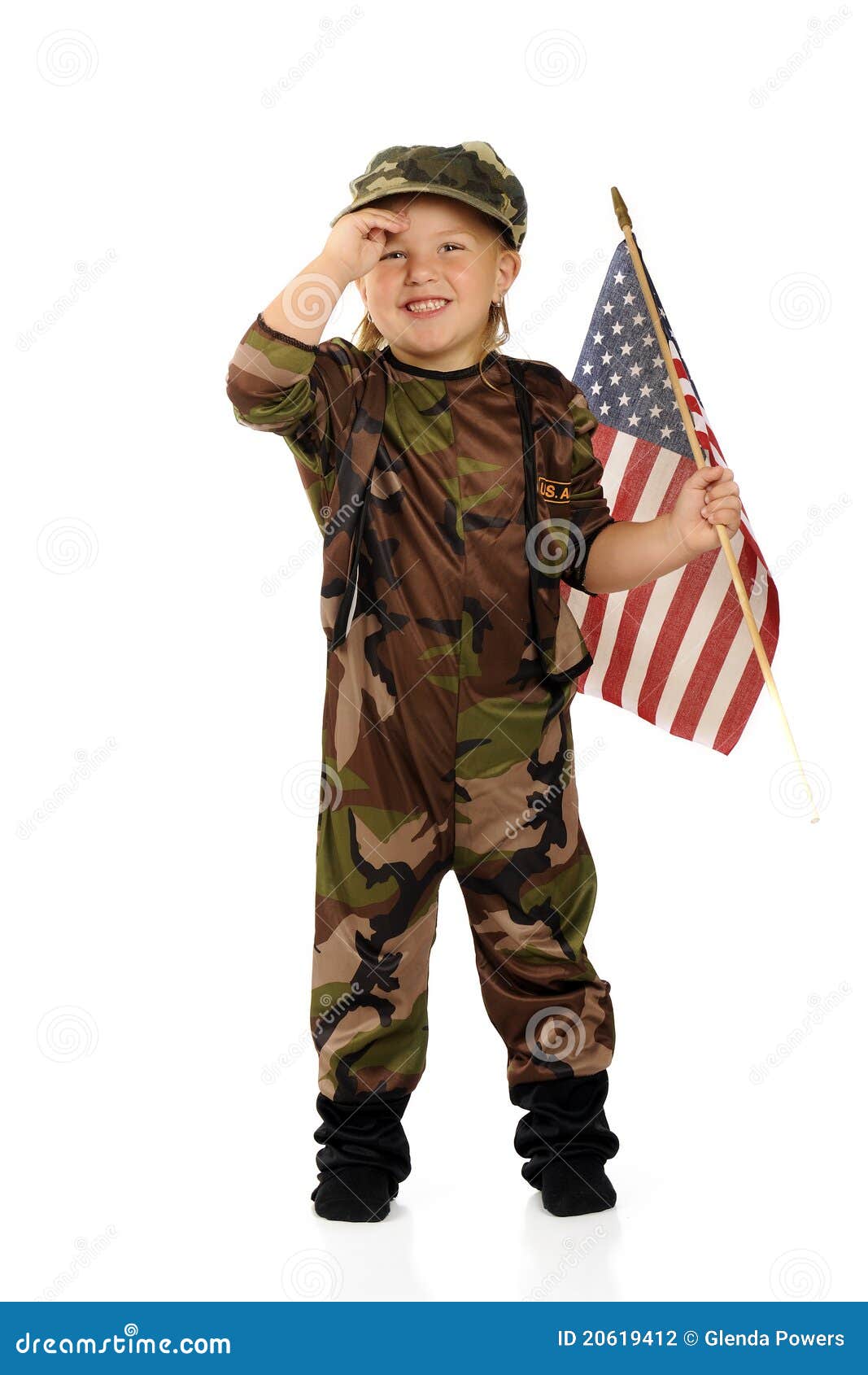 Happy Salute stock photo. Image of military, isolated - 20619412