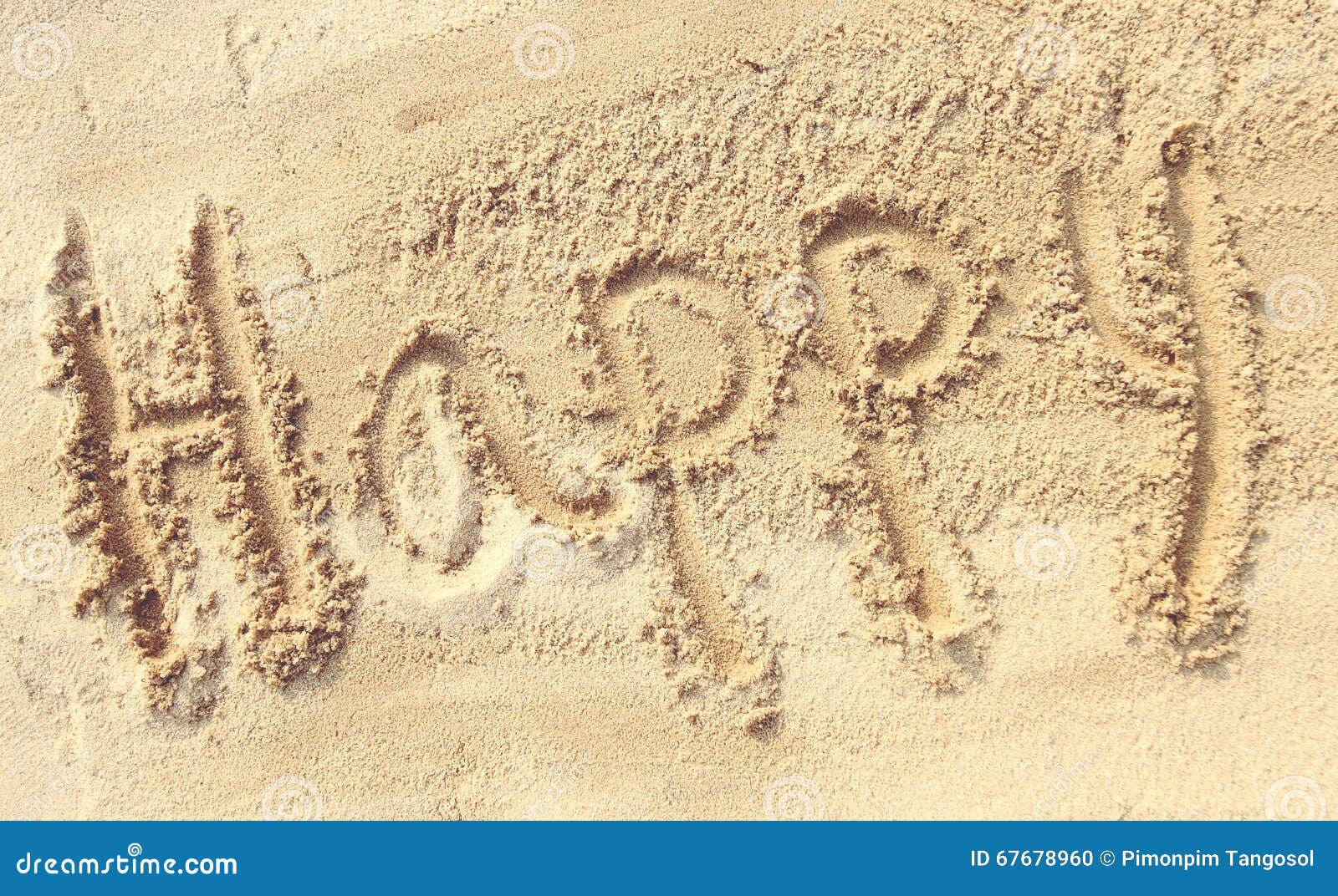 Happy - sand writing stock photo. Image of beach, gold - 67678960