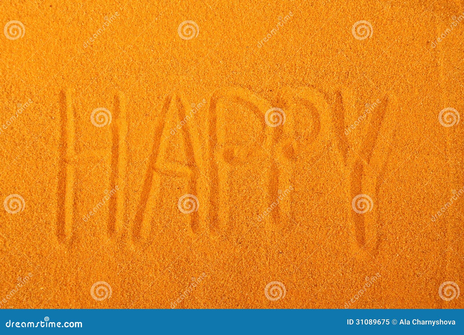 Happy sand writing stock image. Image of sand, happy - 31089675