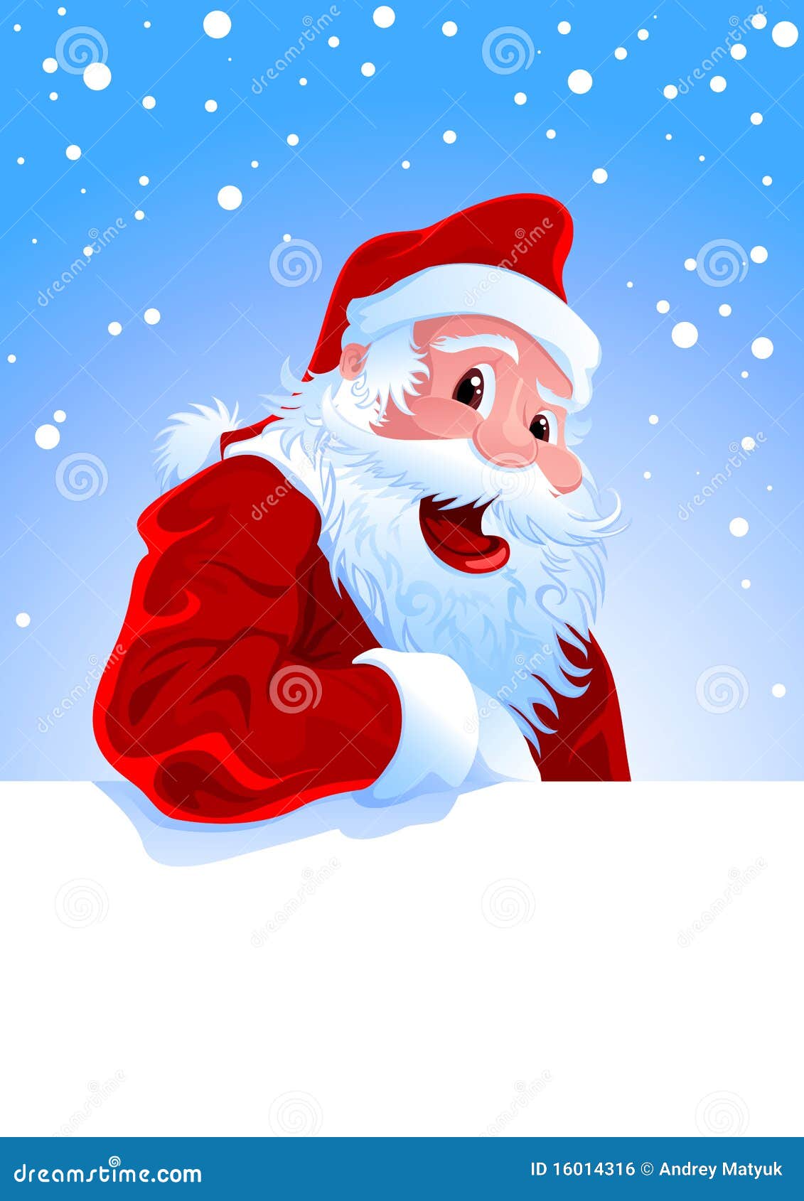 Happy Santa stock vector. Illustration of copy, santa - 16014316