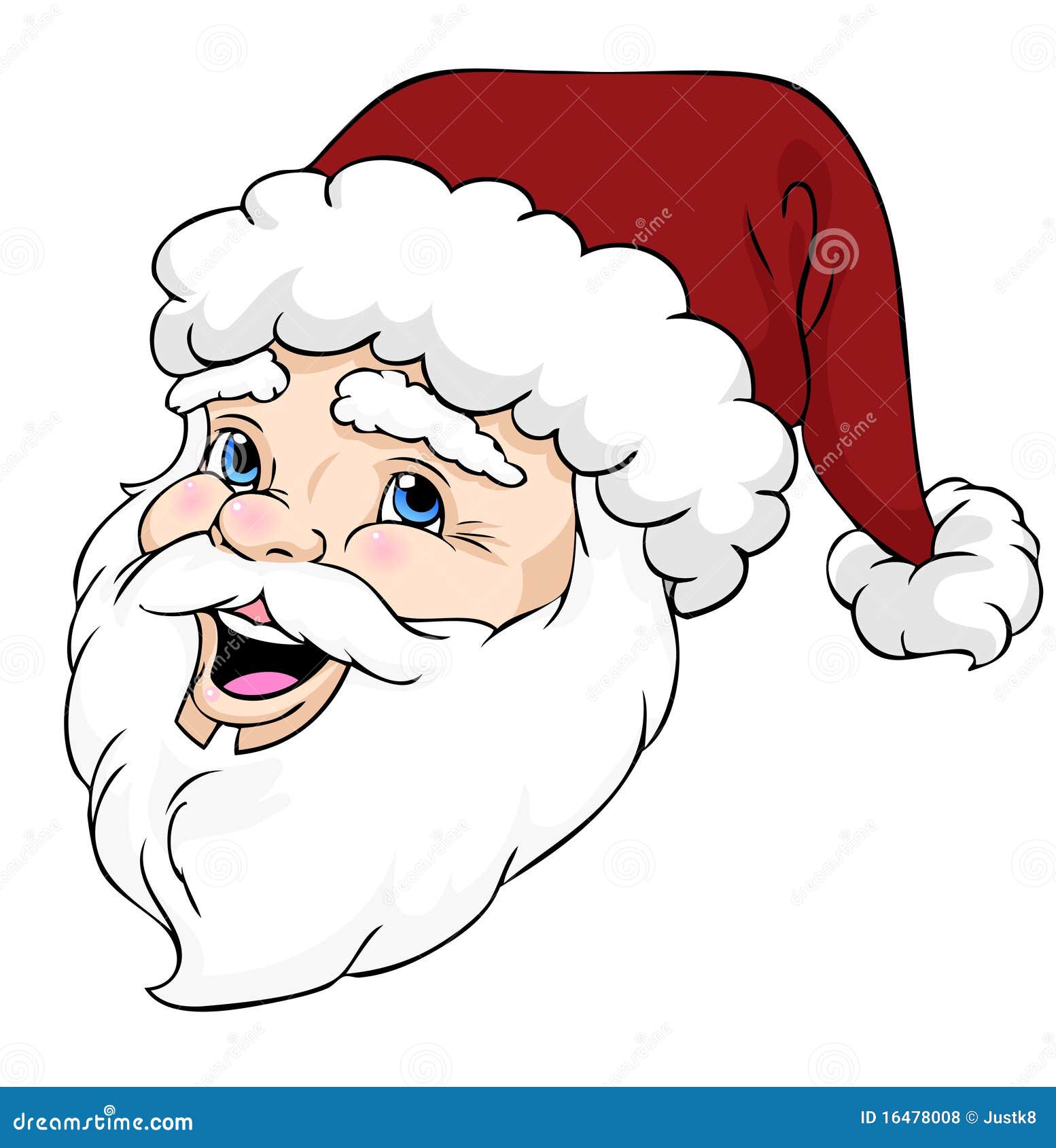 Happy Santa Claus stock illustration. Illustration of isolated - 16478008