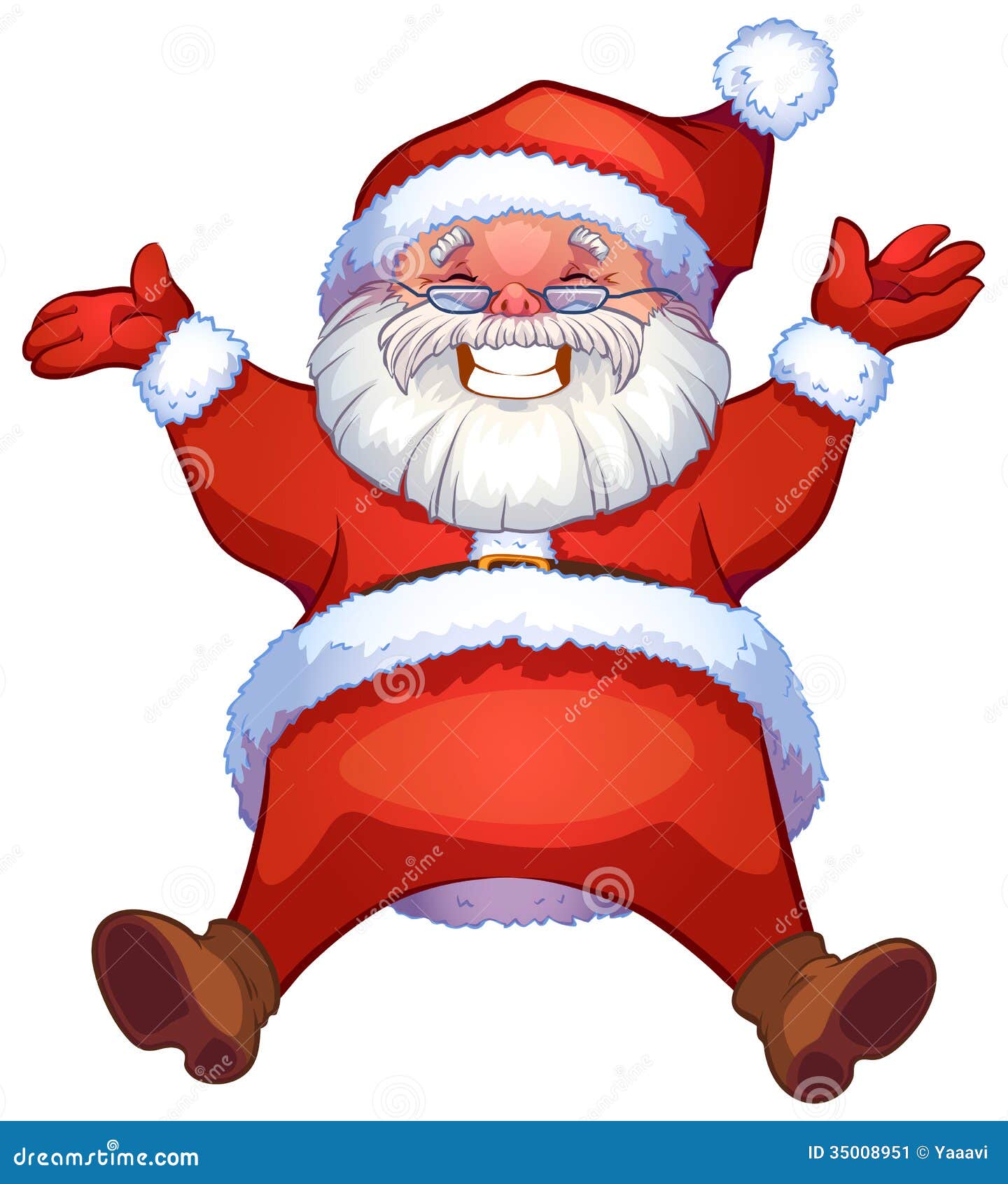 Happy Santa Stock Image - Image: 35008951