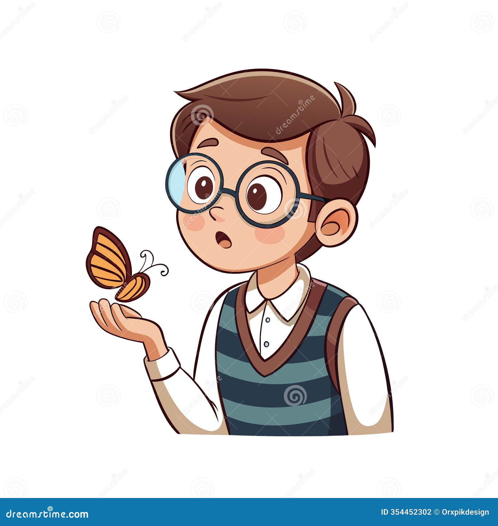 Happy Scholar Cartoon Character Vector Illustration | CartoonDealer.com ...