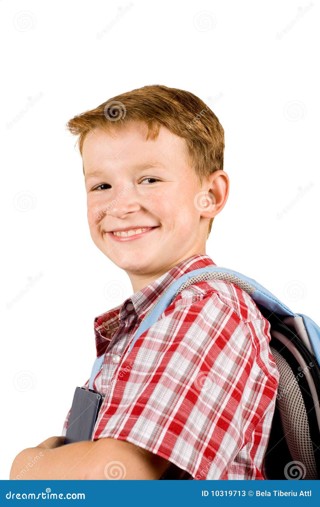 Happy school boy stock image. Image of backpack, learning - 10319713
