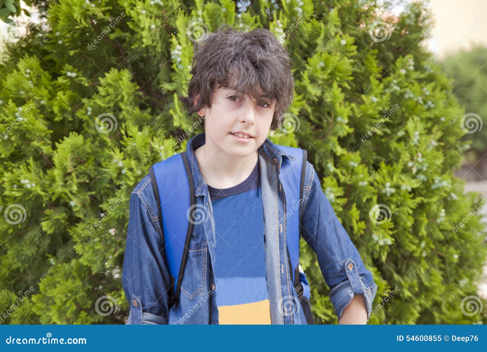 Happy School Boy stock image. Image of snow, mouth, green - 54600855