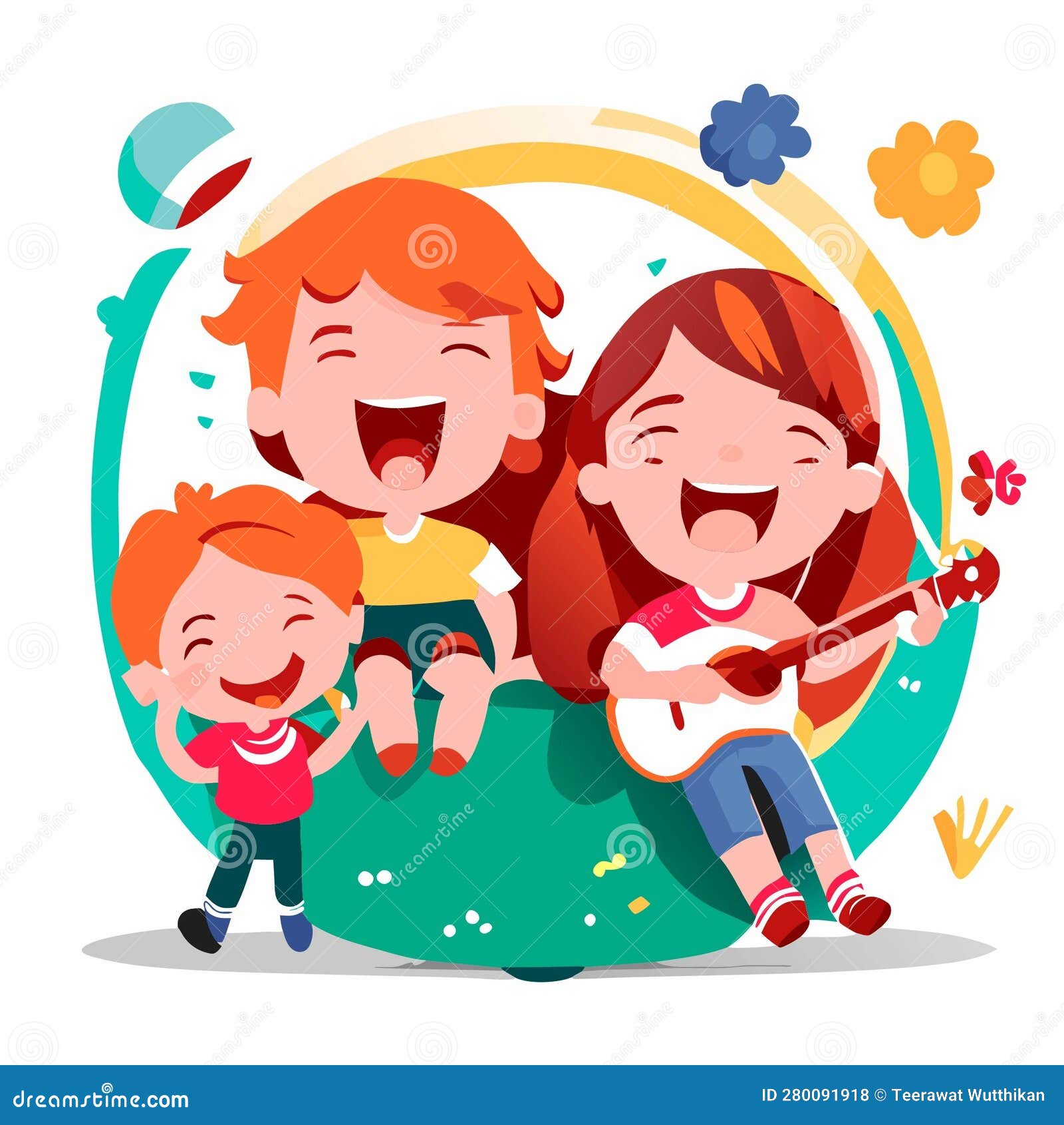 Happy School Children Happiness Children Stock Vector - Illustration of ...