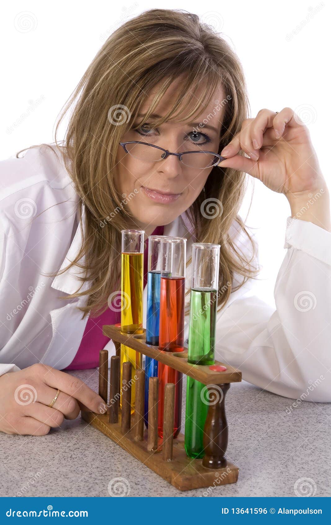 Happy science teach stock photo. Image of coat, laboratory - 13641596