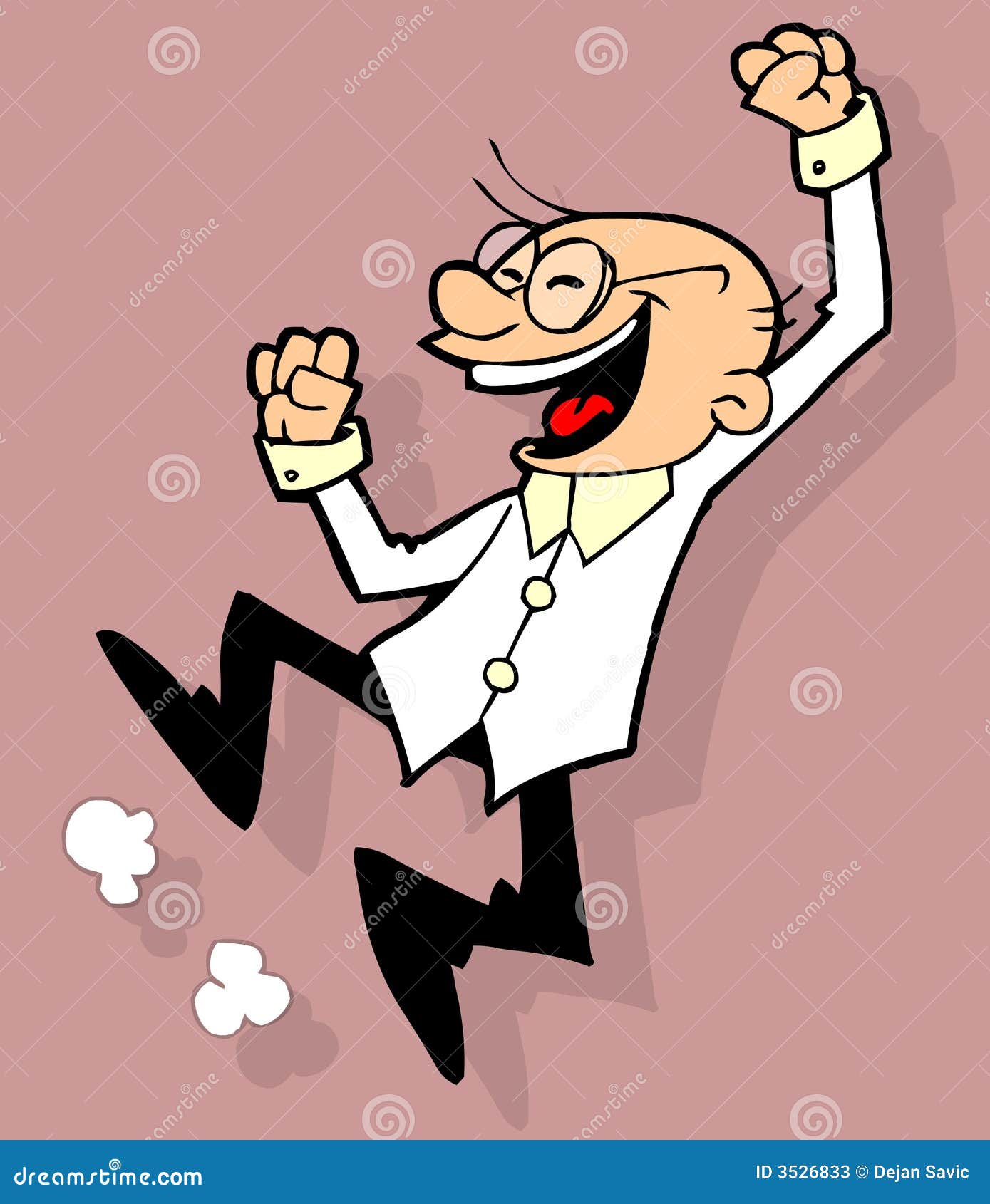 Happy scientist stock illustration. Illustration of eureka - 3526833