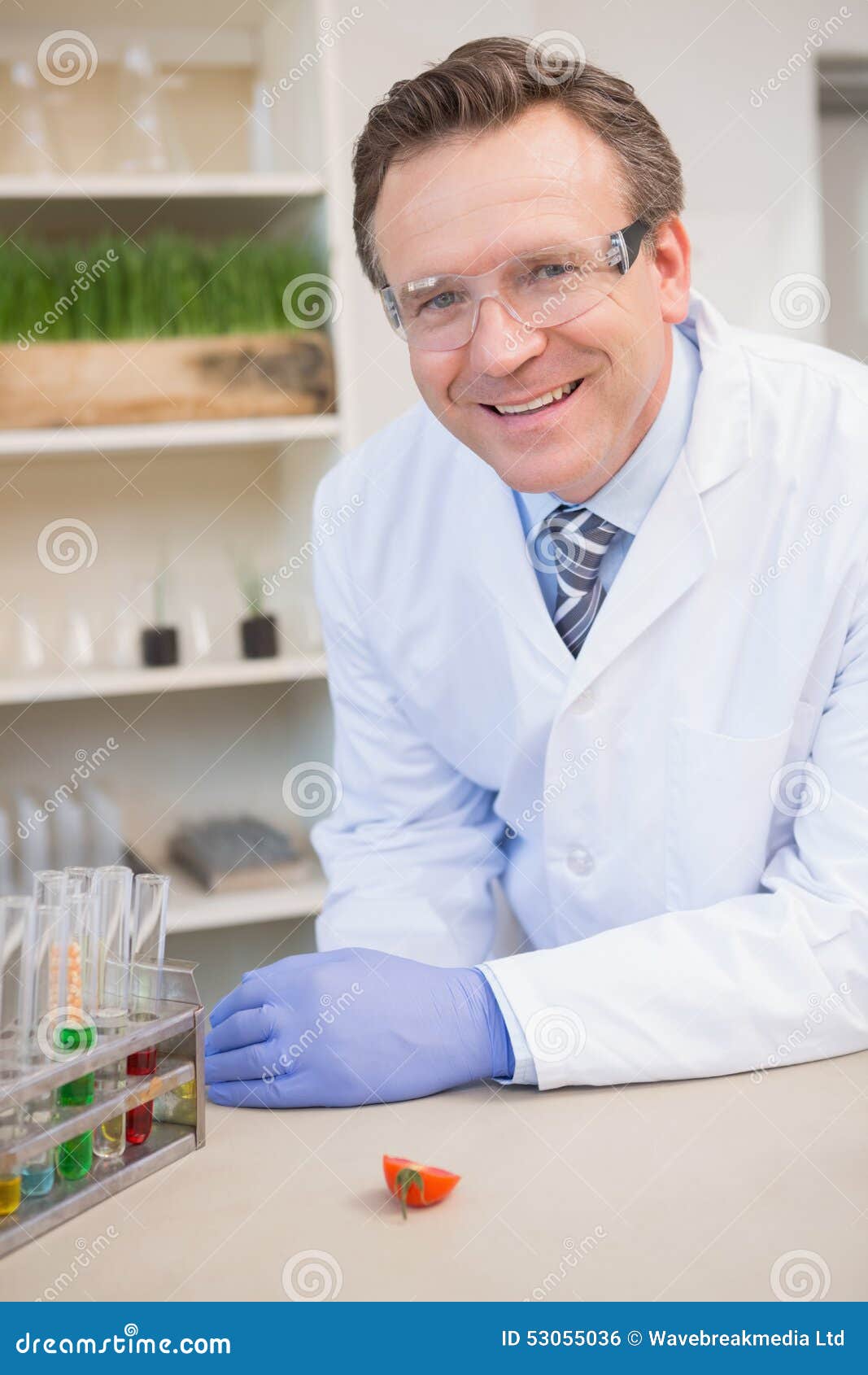 Happy Scientist Looking at Camera Stock Photo - Image of smiling ...