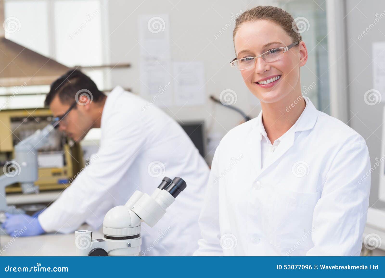 Happy Scientist Smiling at Camera Stock Photo - Image of people ...