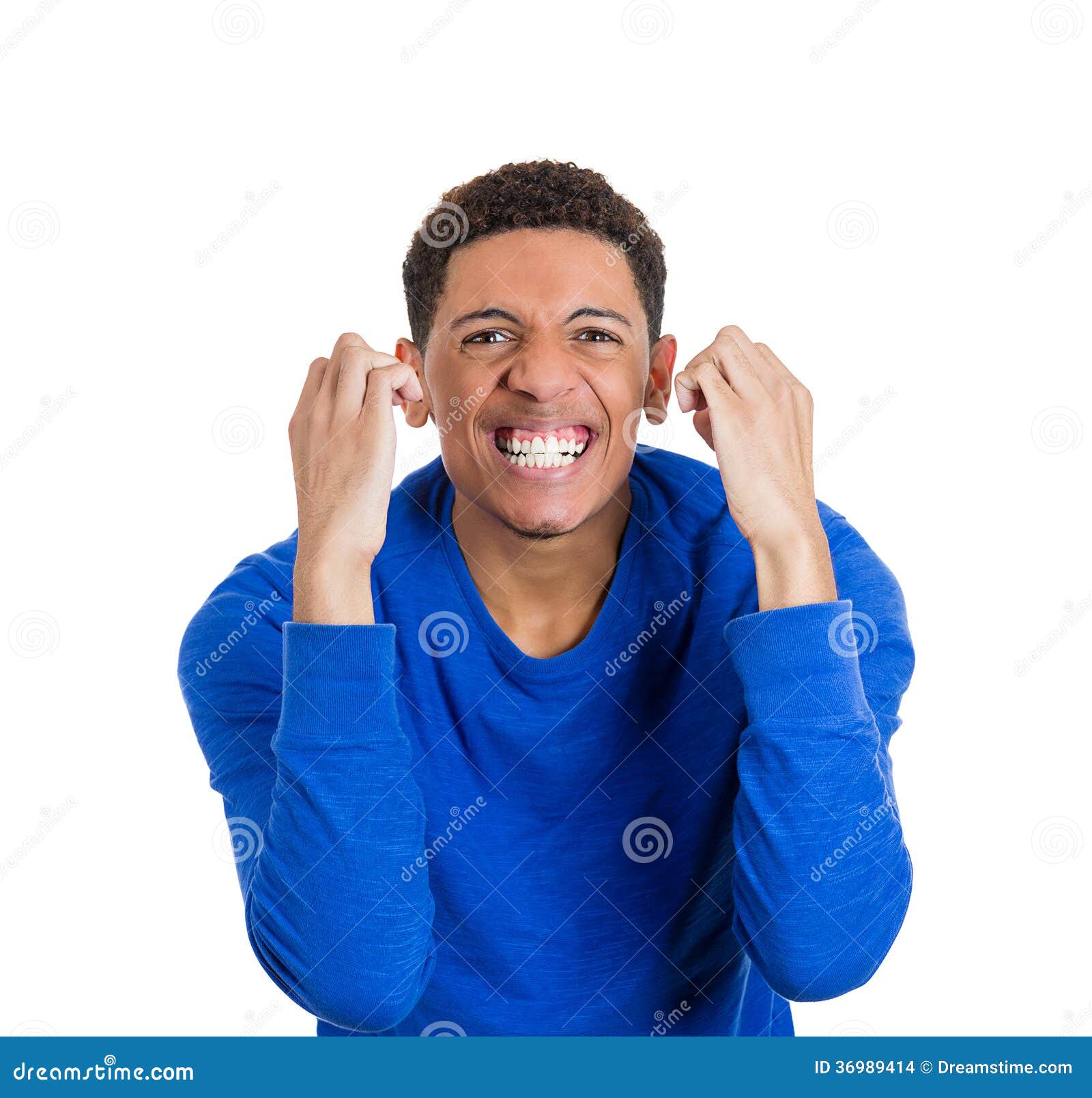 Happy, Screaming Young Student Man Stock Photo - Image of multicultural ...