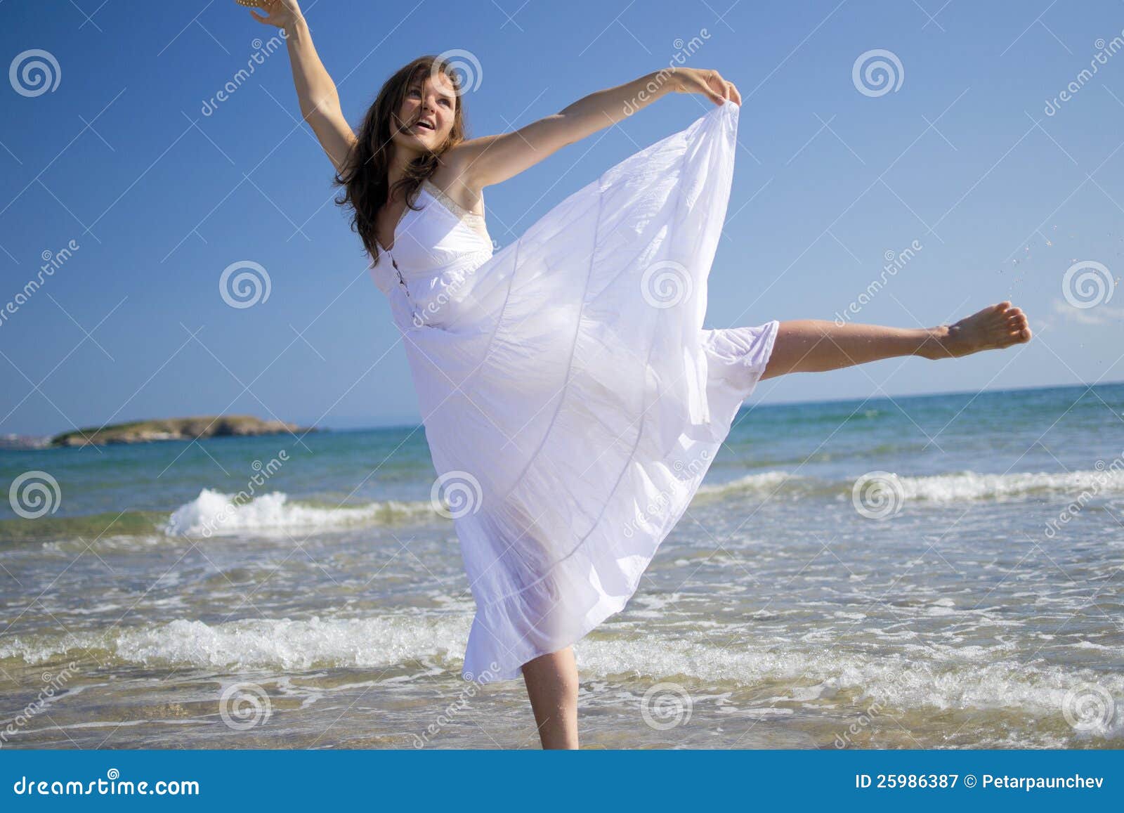 Happy in the sea stock image. Image of leisure, natural - 25986387
