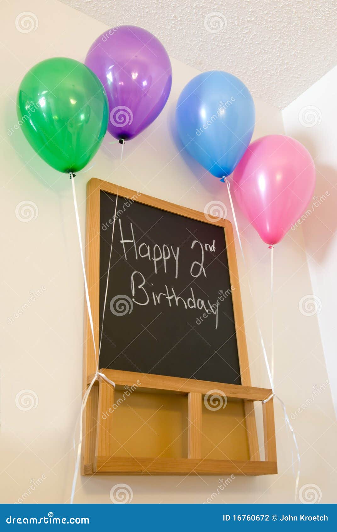 Happy Second Birthday stock photo. Image of greetings - 16760672