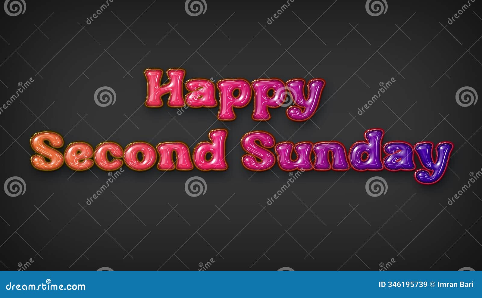 Happy Second Birthday Vector Illustration | CartoonDealer.com #27928864